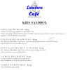 Kids Menu | Lake Shore Cafe